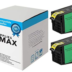 SuppliesMAX Remanufactured Replacement for WF-3620/3640/7110/7210/7610/7620/7710/7720 Black High Yield Inkjet (2/PK-1100 Page Yield) (NO. 252XL) (T252XL120-S-D1)