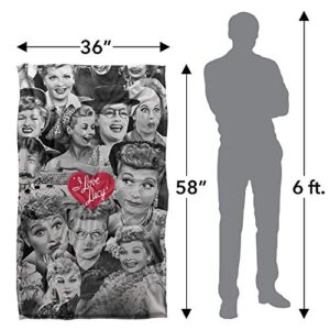 Trevco I Love Lucy Faces Silky Touch Super Soft Throw Blanket 36" x 58"