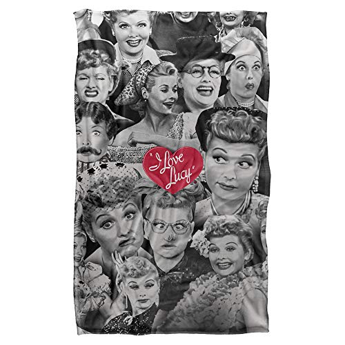 Trevco I Love Lucy Faces Silky Touch Super Soft Throw Blanket 36" x 58"