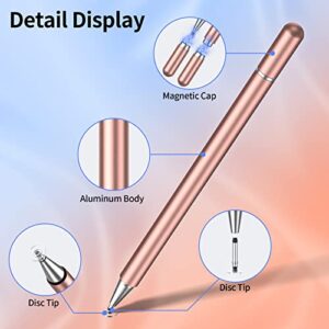 Capacitive Stylus Pen for Touch Screens, High Sensitivity Pencil Magnetism Cover Cap for iPad Pro/iPad Mini/iPad Air/iPhone Series All Capacitive Touch Screens