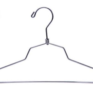 10 Quality Metal Children Hangers, Swivel Hook, Stainless Steel Heavy Duty Wire Clothes Hangers (10, Kids - 12" inch)