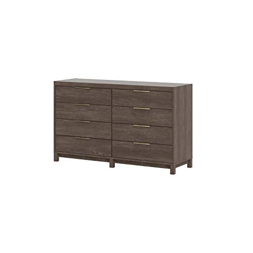 Tvilum Rainier 8 Drawer Double Dresser, Dark Chocolate