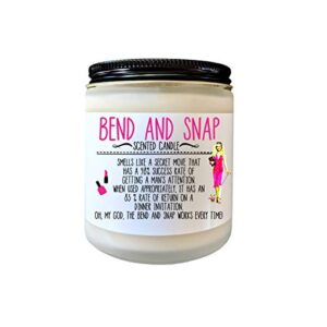 bend and snap legally blonde gift scented candle funny candle gift for her stocking stuffer gag gift holiday gift