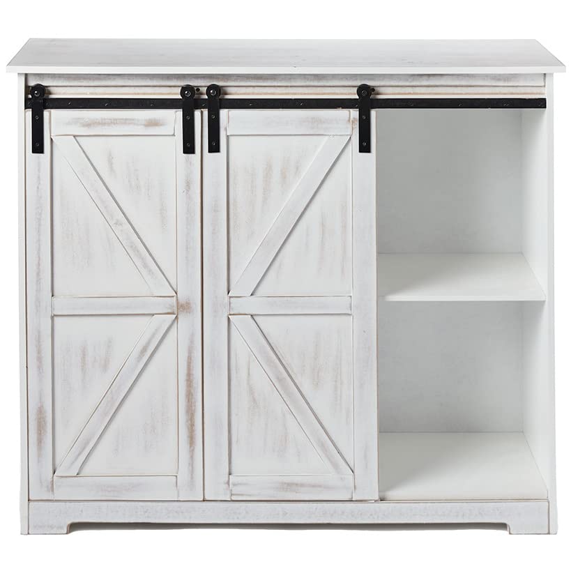 The Lakeside Collection Buffet Cabinet Antique White