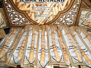 10 x al falah miswak traditional natural manual toothbrush sewak vacummed & packed