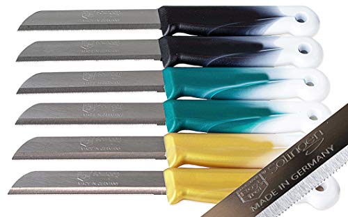 SMI –12 Pcs Paring Knife Set Vegetable Knife Serrated Fruit Knife Solingen Knife Made in Germany