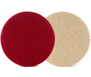 glass polish 11035 dense felt polishing pad, low and high speed buffing wheel | Ø 7 inch