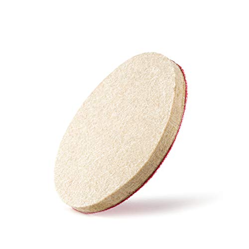 Glass Polish 11035 Dense Felt Polishing Pad, Low and High Speed Buffing Wheel | Ø 7 inch