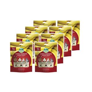 oxbow (8 pack) simple rewards treats - small animals banana 1 oz