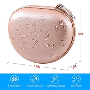 Headphone Case for Picun P26 / for Beats Solo3 2/ for Beats Studio3/ for Elecder i39 On-Ear Headphones More Foldable Bluetooth Wireless Headset (Extra Large) - Rose Gold