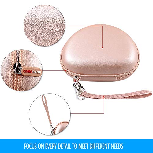 Headphone Case for Picun P26 / for Beats Solo3 2/ for Beats Studio3/ for Elecder i39 On-Ear Headphones More Foldable Bluetooth Wireless Headset (Extra Large) - Rose Gold