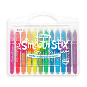 ooly, smooth stix watercolor gel crayons - 25 pc set