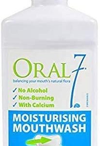 Oral7 Dry Mouth Mouthwash Alcohol Free Oral Rinse with Xylitol, Moisturizing Mouth Wash and Breath Freshener, Promotes Gum Health and Fresh Breath, Oral Care and Dry Mouth Products 500mL