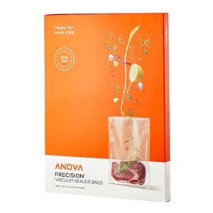 anova culinary anova pre-cut sous vide vacuum sealer bags, one size, clear,anvb01