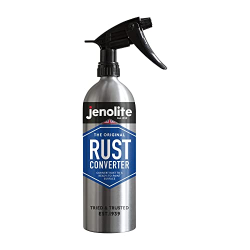 JENOLITE Rust Converter Trigger Spray | Rust Reformer | Convert Rust Into A Ready To Paint Surface | Neutralise & Prevents Rust | 1 Litre (33.8 fl oz)