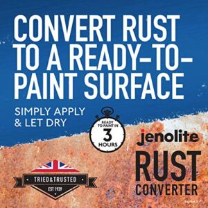 JENOLITE Rust Converter Trigger Spray | Rust Reformer | Convert Rust Into A Ready To Paint Surface | Neutralise & Prevents Rust | 1 Litre (33.8 fl oz)