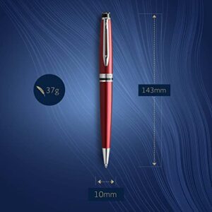 Waterman Expert Ballpoint Pen, Dark Red with Chrome Trim, Medium Point with Blue Refill, Gift Box