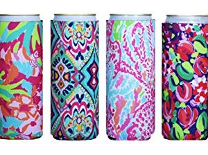 Baxendale Tall Can Sleeve for Slim Can and Tall Beer Cans - Set of 6 12oz Skinny Sleeve Insulated Cooler Sleeves to Keep Drinks Cold - Compatible with Truly, Michelob Ultra, Seltzers, Redbull and More