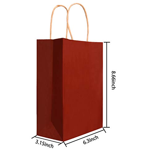 Livder 24 Pieces Red Green Christmas Paper Bags (8.66 x 6.3 x 3.15 Inches)