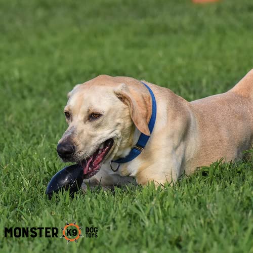 Monster K9 Dog Toys - Ultra Durable Chew Football - Lifetime Replacement Guarantee