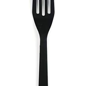 RSVP International (EFF-TQ) Silicone Flexible Fork, Black, 11" | Mixes Ingredients, Mashes Food, Whisks Eggs, & More | Dishwasher Safe & Heat Resistant | Baking, Serving, Mixing Made Easy