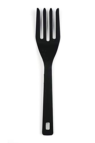 RSVP International (EFF-TQ) Silicone Flexible Fork, Black, 11" | Mixes Ingredients, Mashes Food, Whisks Eggs, & More | Dishwasher Safe & Heat Resistant | Baking, Serving, Mixing Made Easy