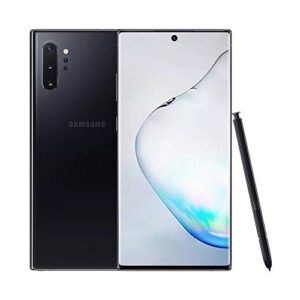 samsung galaxy note 10+ plus (5g) single-sim sm-n976u 256gb factory unlocked 5g smartphone - (aura black) (renewed)