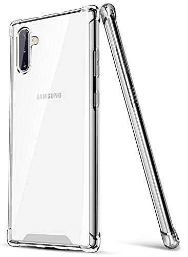 SALAWAT Galaxy Note 10 Case, Clear Galaxy Note 10 Case Cute Anti Scratch Slim Phone Case Cover Reinforced TPU Bumper Shockproof Protective Case for Samsung Galaxy Note 10 6.3 Inch (Crystal Clear)