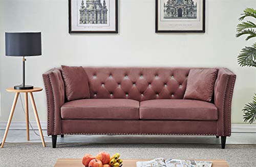 Container Furniture Direct Arielle Sofas, Rose