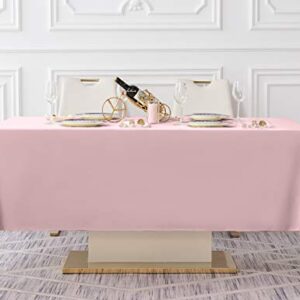 Surmente Tablecloth 60 x 102-Inch Rectangular Polyester Table Cloth for Weddings, Banquets, or Restaurants (Pink) … ……