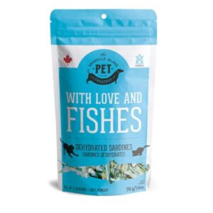 The Granville Island Pet Treatery Pure Proteins with Love and Fishes Sardine Treats for Dogs & Cats, 210 Gram