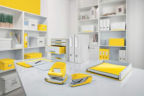 Leitz Medium Storage Cube, Yellow, Click and Store Range, 61090016