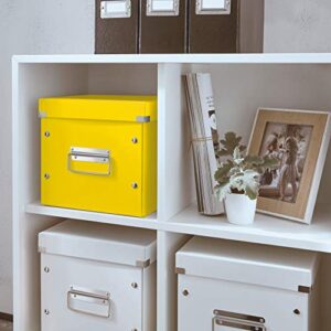 Leitz Medium Storage Cube, Yellow, Click and Store Range, 61090016