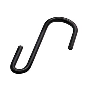 fagdsyigao 4/8pcs s-shaped hanging hooks,stainless steel hanging hooks kitchen bathroom hangers holder black 4pcs