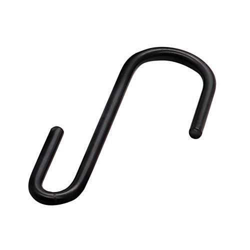 FAgdsyigao 4/8Pcs S-Shaped Hanging Hooks,Stainless Steel Hanging Hooks Kitchen Bathroom Hangers Holder Black 4pcs