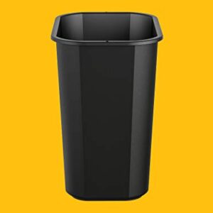 AmazonCommercial 3 Gallon Commercial Waste Basket, Black, 2-Pack