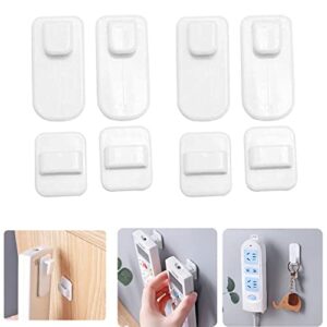 jwce controller hook remote control holder wall self adhesive hook - 4set multiuse tv remote control air conditioning cordless phone sticky wall mount key hanger organizer holder wall sensor