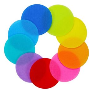 Carpet Floor Spots Markers, Circles Dots for Teachers and Kids, 4 Inch 72 Pack, Flexible Classroom Rug Mats for Preschool Kindergarten Organization