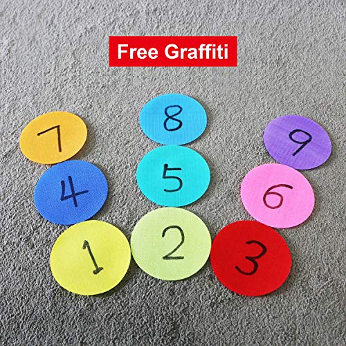 Carpet Floor Spots Markers, Circles Dots for Teachers and Kids, 4 Inch 72 Pack, Flexible Classroom Rug Mats for Preschool Kindergarten Organization