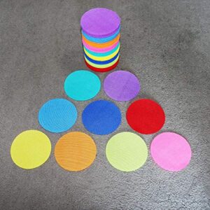 Carpet Floor Spots Markers, Circles Dots for Teachers and Kids, 4 Inch 72 Pack, Flexible Classroom Rug Mats for Preschool Kindergarten Organization