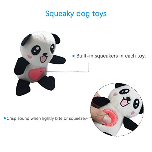 LEGEND SANDY Squeaky Plush Dog Toy Pack for Puppy, Small Stuffed Puppy Chew Toys 12 Dog Toys Bulk with Squeakers, Cute Soft Pet Toy for Small Medium Size Dogs