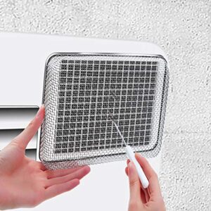 2 Pieces Flying Insect Screen RV Furnace Vent Cover (4.5 x 4.5 Inch)(8.5 x 6 Inch) Stainless Steel Mesh with Installation Tool