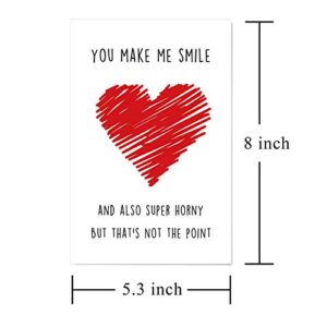 Naughty Anniversary Card, Love Card, Sexy Card for Boyfriend Husband, Girlfriend Raunchy Gift, Valentine's Day Card