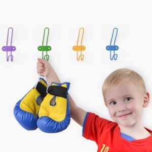 Tibres - Kids Wall Coat Hooks for Girls and Boys for Jackets Clothes Backpacks Robes and Towels - Children Colorful Wall Mounted Hanger Hooks Rack for Use in Nursery Bedroom and Bathroom - Set of 5