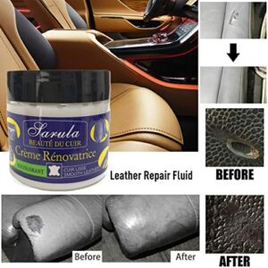 Leather Repair Cream，LtrottedJ Leather Repair Filler Compound For Leather Restoration Cracks Burns & Holes