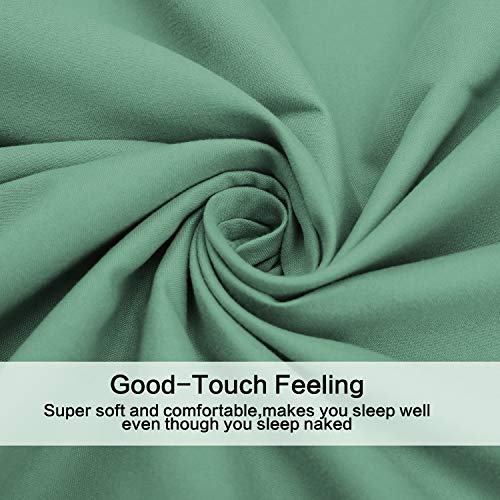 Best Season 400 Thread Count Cotton Twin Size Sheet Set (Sage Color) 3 Piece - 100% Long Staple Cotton Sheets Set, Soft Cotton Bed Sheets Sets with Deep Pocket fit Up to 16 inch