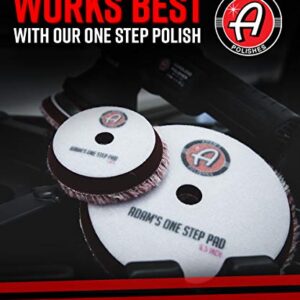 Adam's Premium Polisher Pads - Blended Wool & Microfiber Cuts & Finishes in One Step - Color Coded to Match with Recommended Polishes or Compounds (5.5", One Step Polishing Pad)