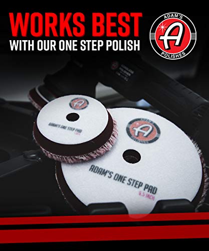 Adam's Premium Polisher Pads - Blended Wool & Microfiber Cuts & Finishes in One Step - Color Coded to Match with Recommended Polishes or Compounds (5.5", One Step Polishing Pad)