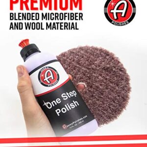 Adam's Premium Polisher Pads - Blended Wool & Microfiber Cuts & Finishes in One Step - Color Coded to Match with Recommended Polishes or Compounds (5.5", One Step Polishing Pad)