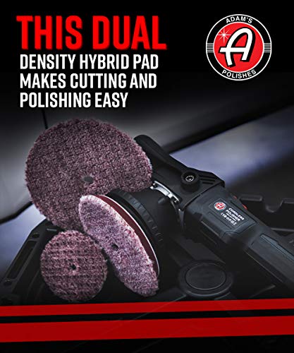 Adam's Premium Polisher Pads - Blended Wool & Microfiber Cuts & Finishes in One Step - Color Coded to Match with Recommended Polishes or Compounds (5.5", One Step Polishing Pad)